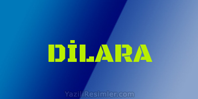 Şekilli DİLARA Yazıları – Yazılı Resimler