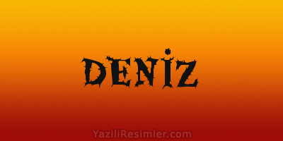 Şekilli DENİZ Yazıları – Yazılı Resimler