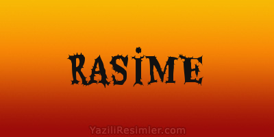 Şekilli RASİME Yazıları – Yazılı Resimler