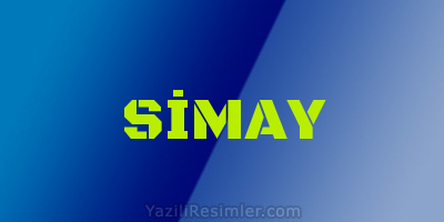 Şekilli SİMAY Yazıları – Yazılı Resimler