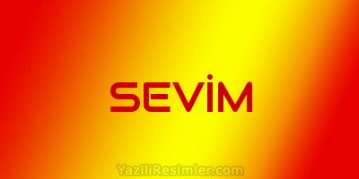 Şekilli SEVİM Yazıları – Yazılı Resimler
