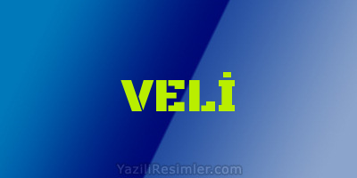 Şekilli VELİ Yazıları – Yazılı Resimler